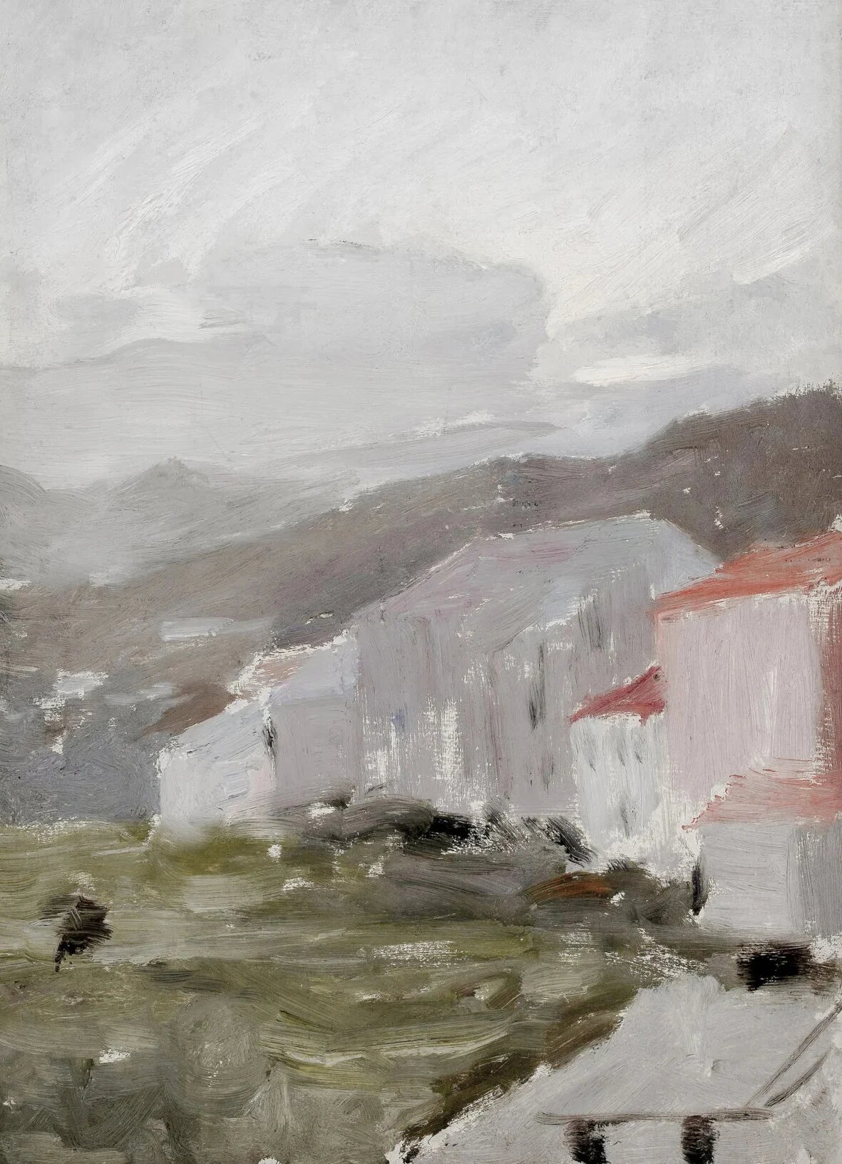 Пейзаж, холст 20x30см, by-8, без рамы