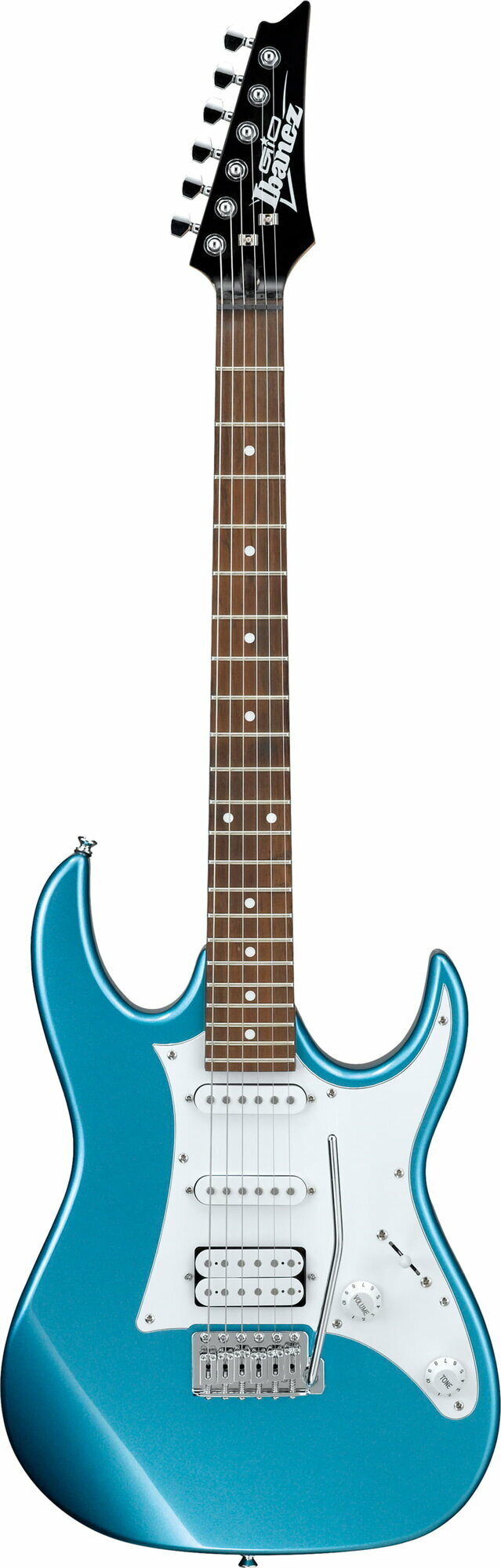 Электрогитара Ibanez GRX40 Metallic Light Blue, голубой/белый (GRX40-MLB)