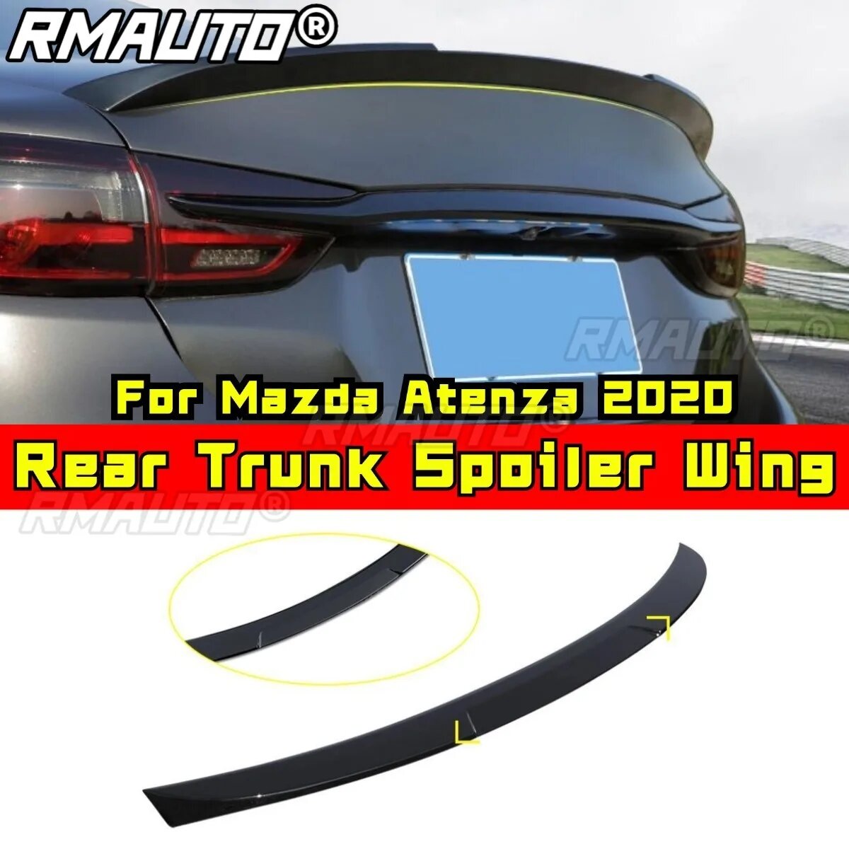 Спойлер Glossy Black для Mazda Atenza 2020