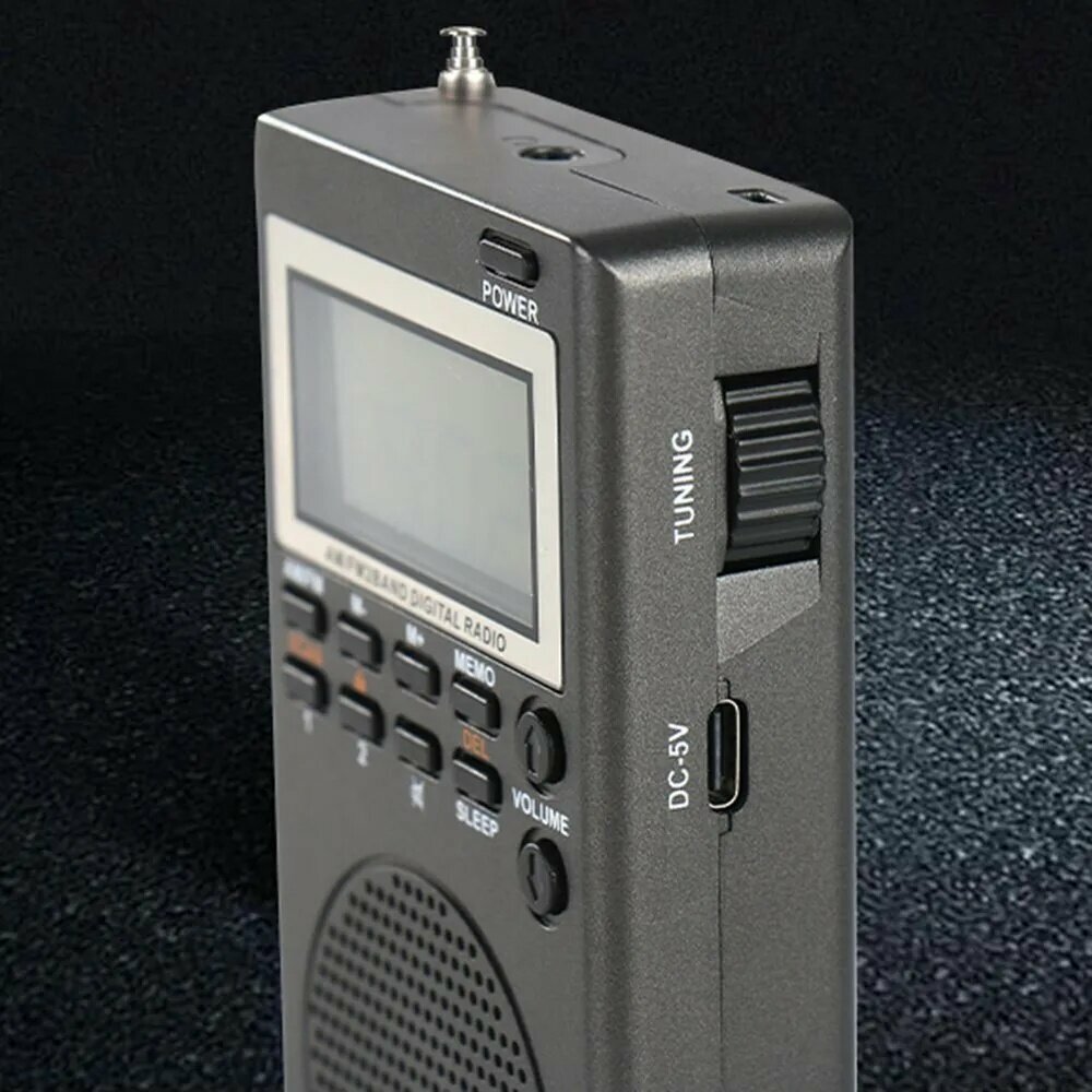Радиоприемник переносной HRD-903 с FM и AM диапазонами, подсветкой дисплея