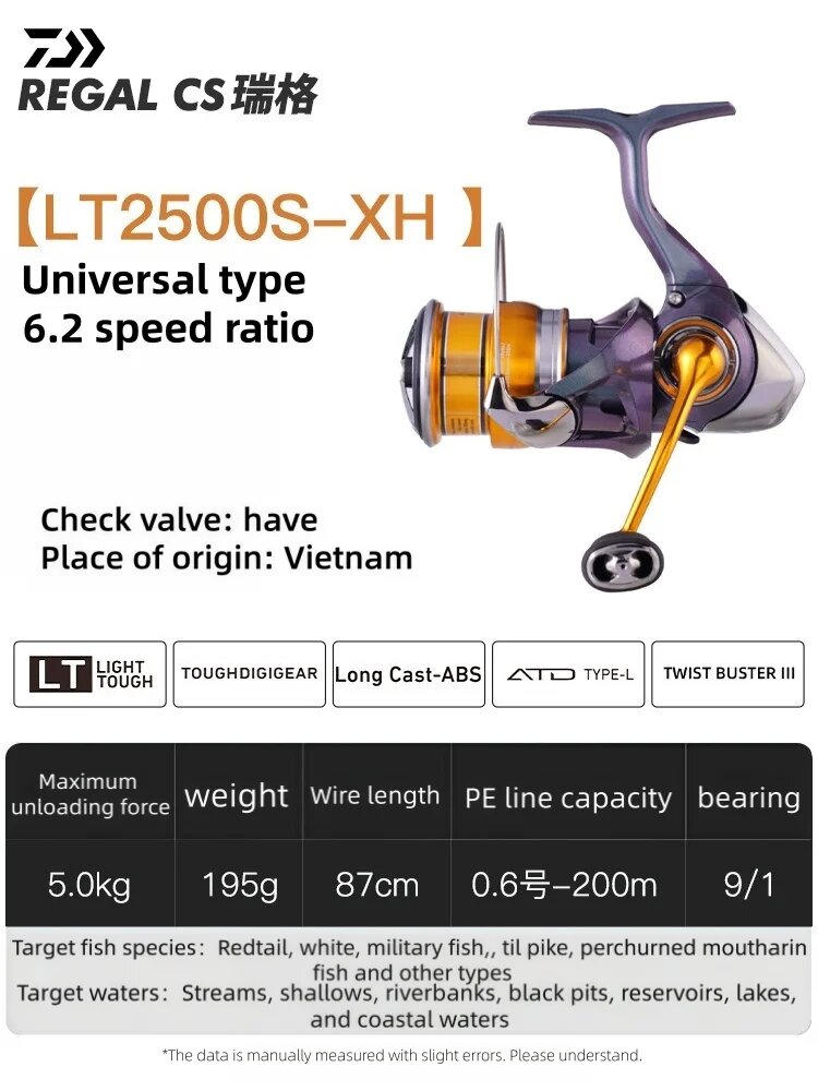 DAIWA REGAL CS LT катушка для рокфишинга 2500S-XH