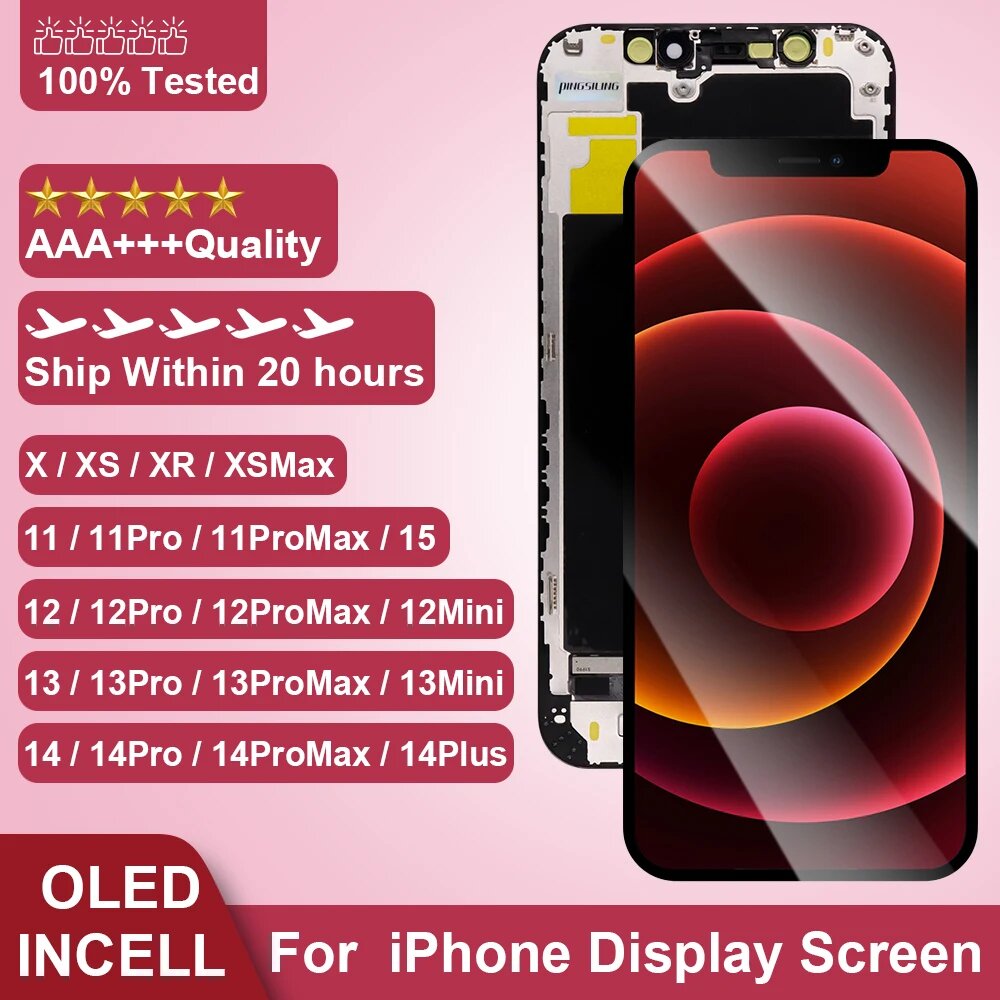 INCELL для iPhone X XR XS Max ЖК-дисплей Incell для iphone 11 12 13 Pro Max 13 Mini 14 X-INCELL