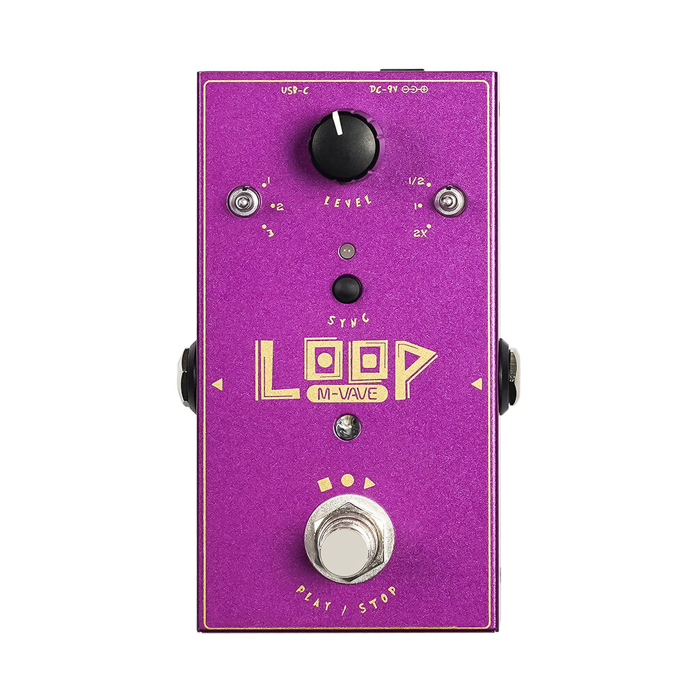 Педаль эффектов M-VAVE LOOP II, лупер, usb type-c, до 3 сохраненных циклов