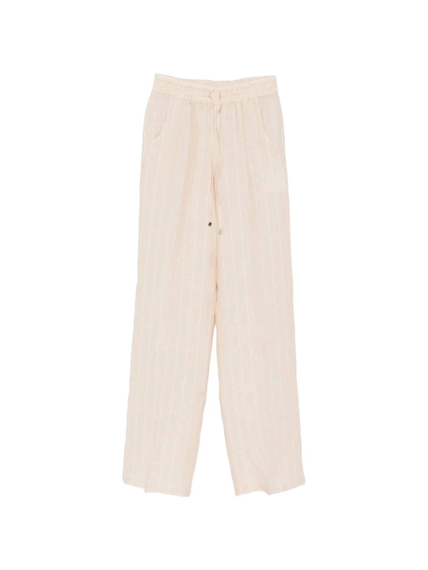 Брюки Drawstring striped trousers