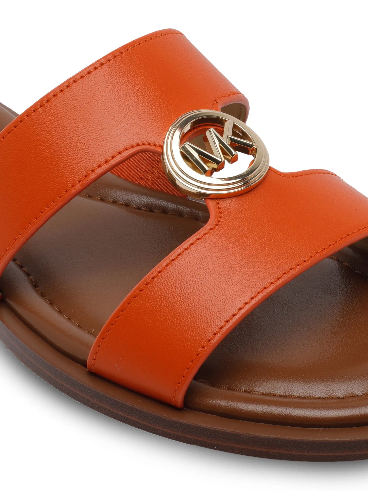 Босоножки MICHAEL KORS Logo-medallion leather sandals, размер 7.5 — фото 1