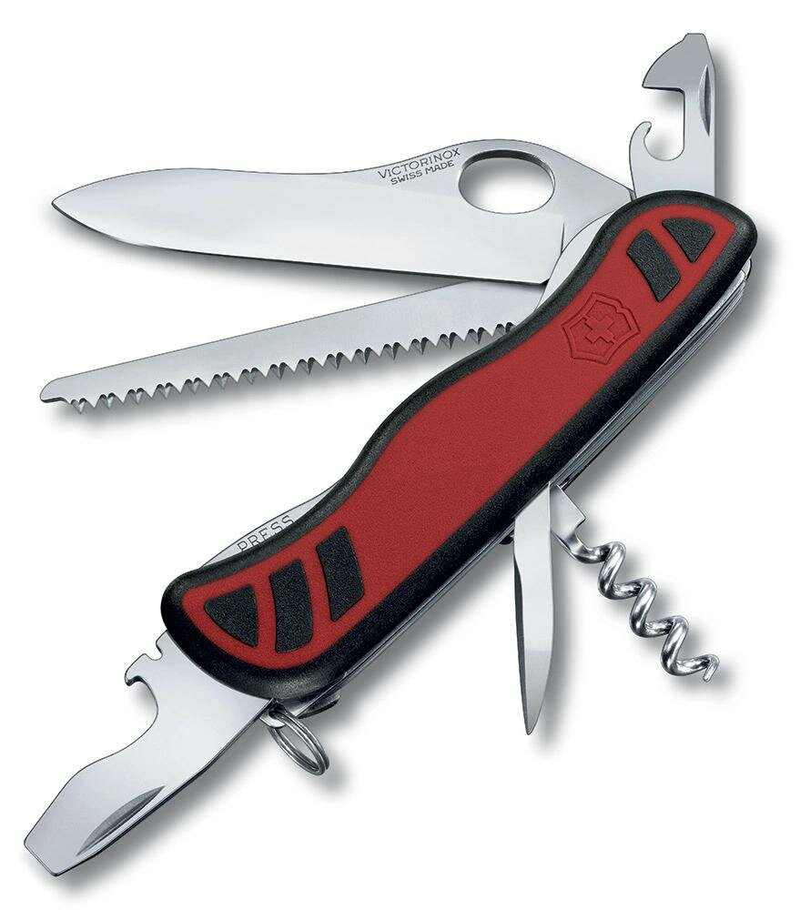 Нож перочинный VICTORINOX Forester M Grip 111 мм, 10 функций, красный черный (0.8361. MC)