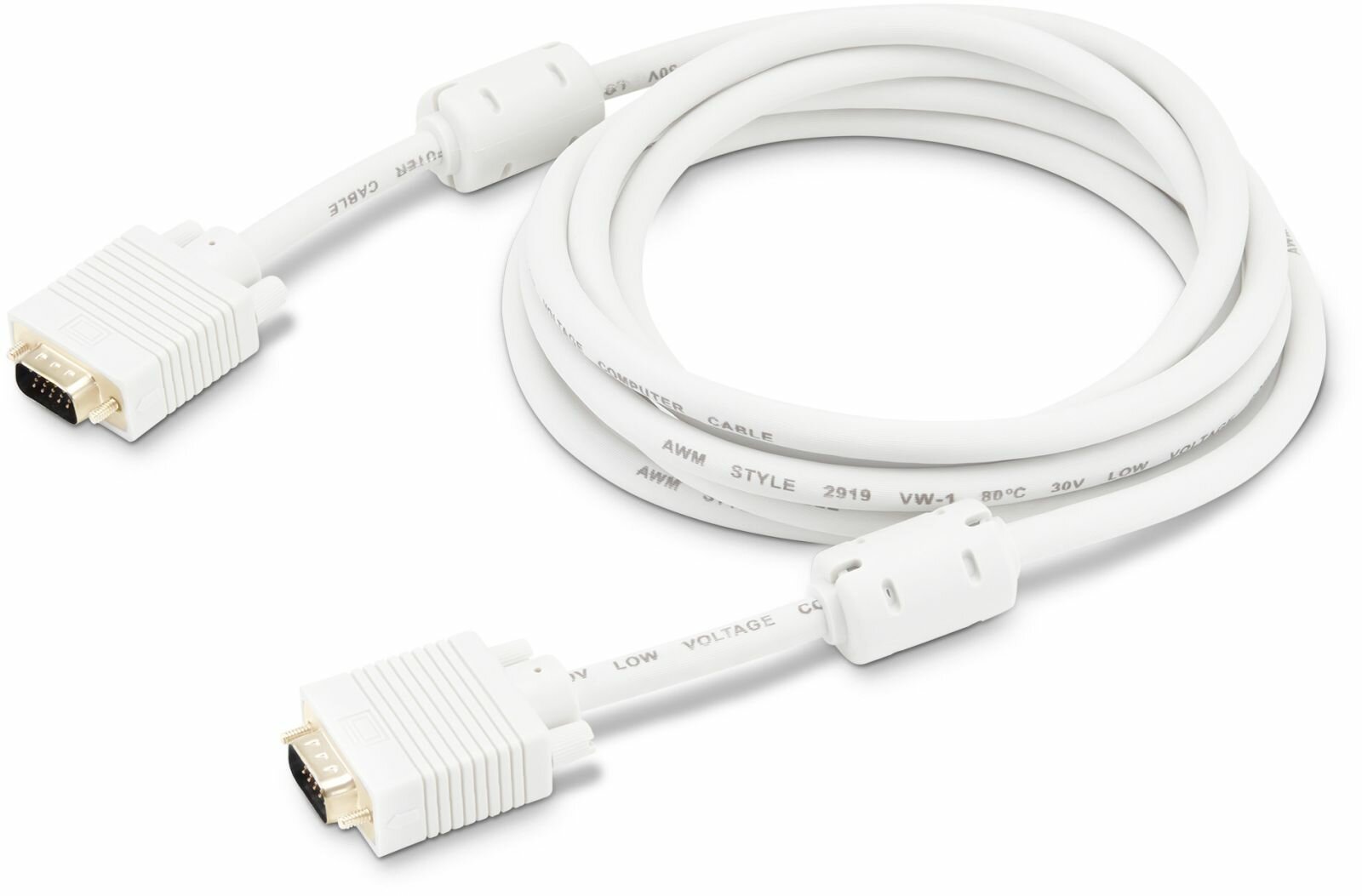 Кабель Buro VGA m – VGA m, 3 м, ферритовые кольца, серый (CAB016S-10)