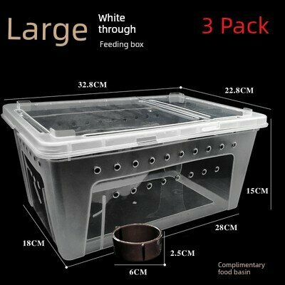 Высокопрозрачный террариум для рептилий (геконов, ящериц, рогатых лягушек), дышащий контейнер для разведения пауков и