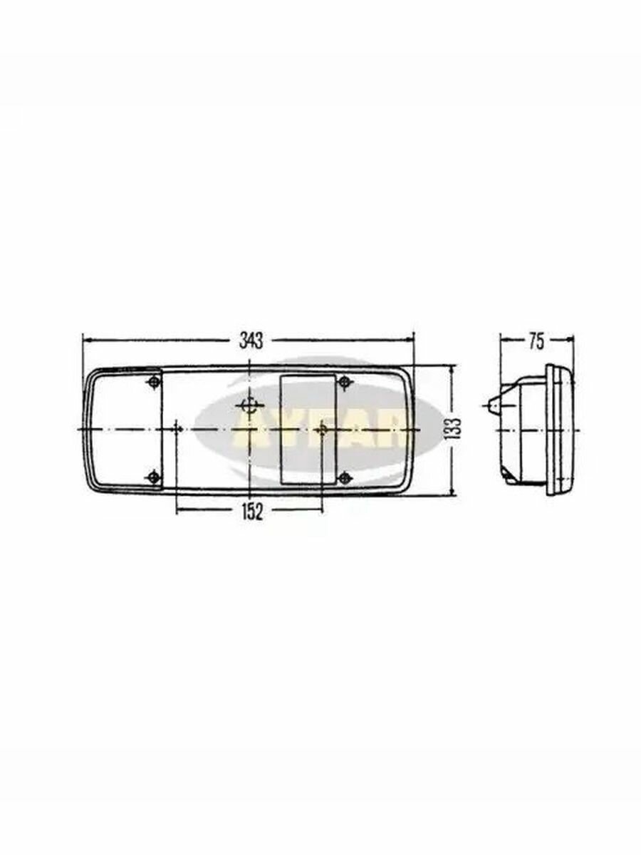 Фонарь задний AYFAR ST1005 , арт. ST1005 AYFAR