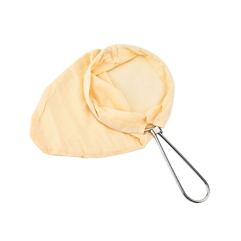 Набор фильтровальных пакетов для чая с молоком из нержавеющей стали и хлопка Без застежки-молнии Простая установка для заваривания чая и кофе