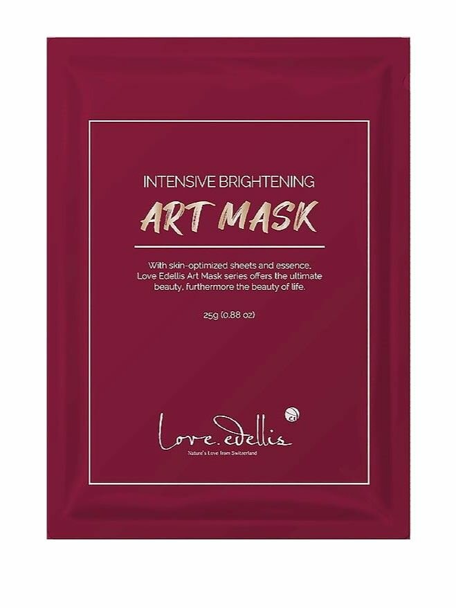 LOVE EDELLIS Маска для лица придающая сияние и ровный тон Intensive Brightening Art Mask , 25 гр. Южная Корея