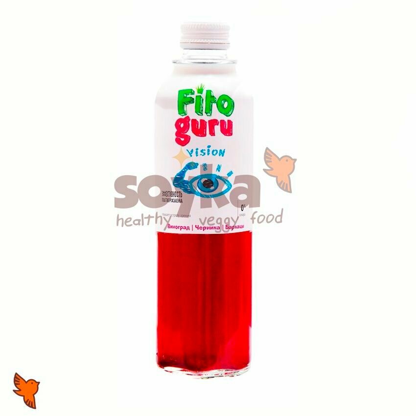 Напиток б/а со вкусом черника виноград бархатцы Vision Fitoguru, 330мл