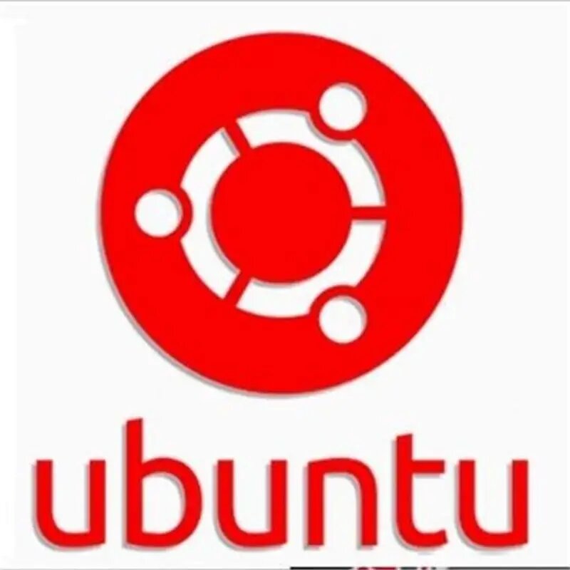 Наклейка Ubuntu красная 4.5x4.3 см