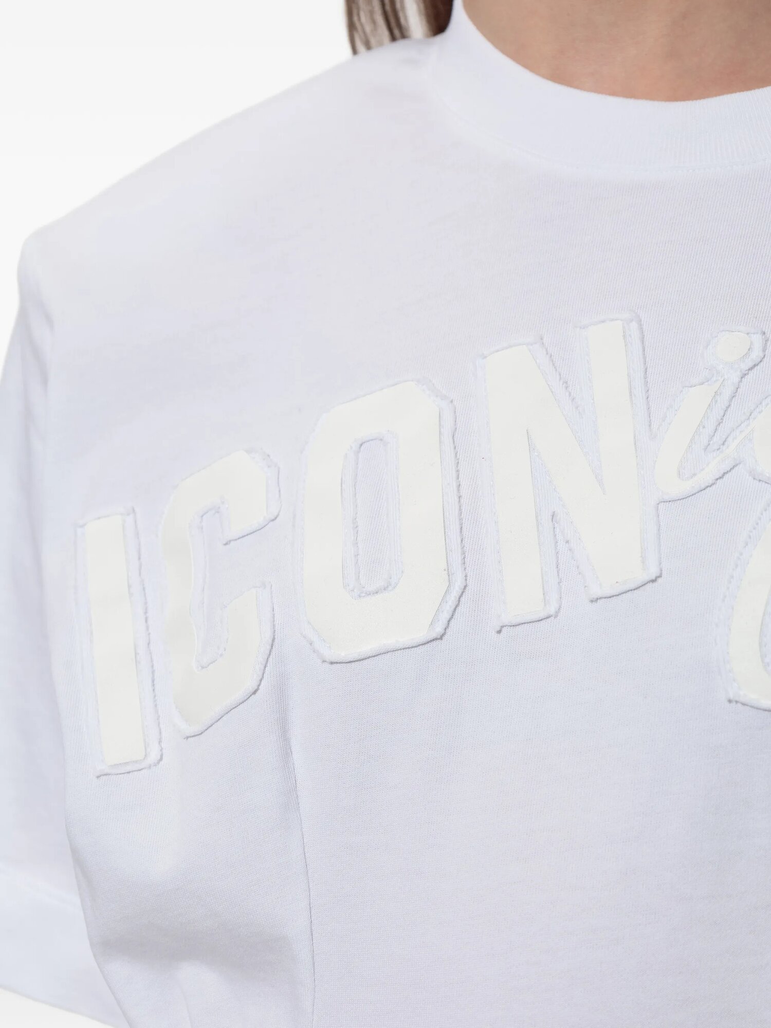 Боди бельевое DSQUARED2 Iconique, размер 2XS, бежевый/белый — фото 1