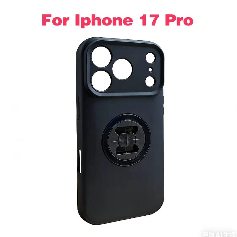 Чехол для iPhone 17 Pro с держателем, черный