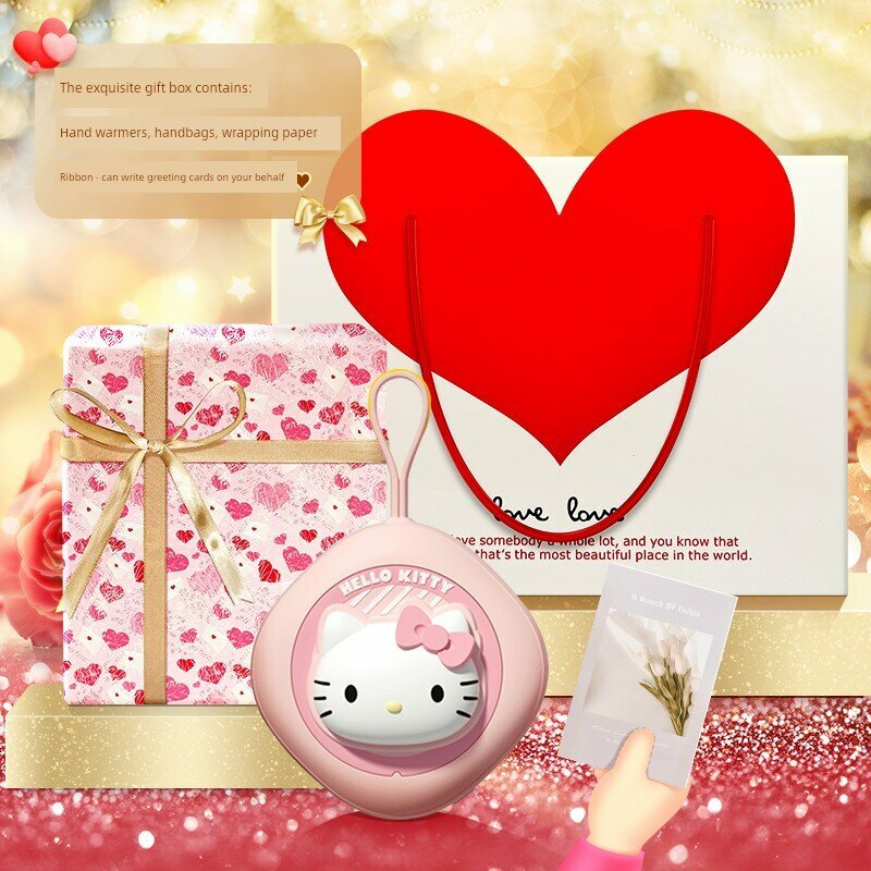 Официальный соглашённый продукт Sanrio: грелка для рук KT Cat Kuromi 2025, новая взрывозащищенная грелка для рук,