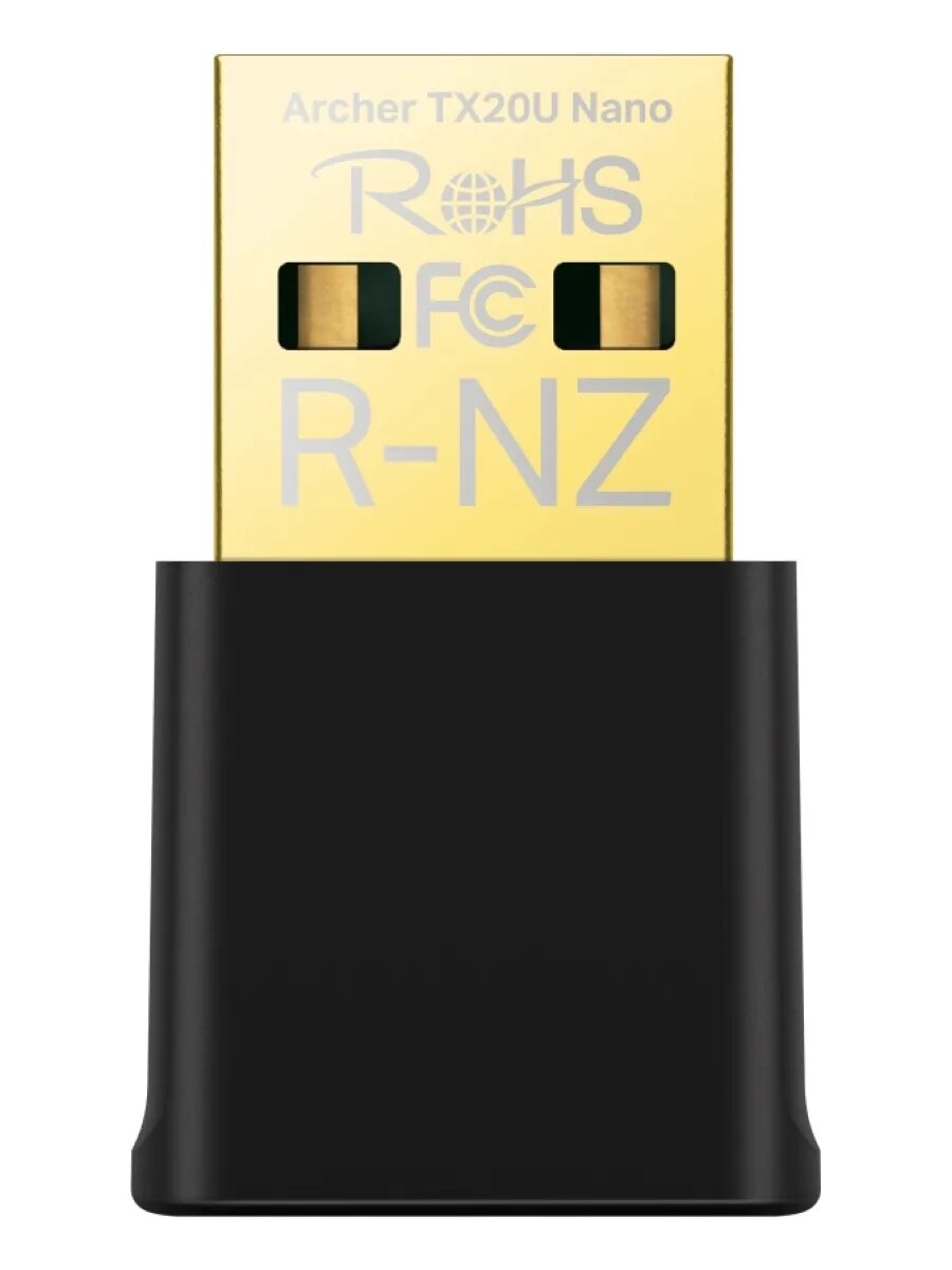 Адаптер для Wi-Fi TP-Link Archer TX20U AX1800, компактный, двухдиапазонный, 802.11a/b/g/n/ac/ax, MU-MIMO