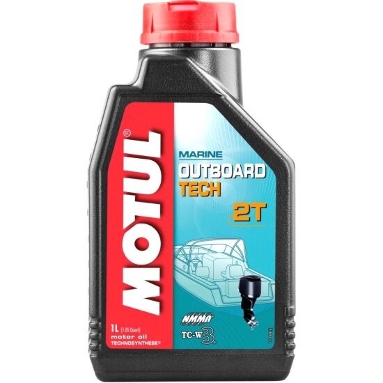 Моторное масло Motul Outboard Tech 2T полусинтетическое 1л (ЕС)