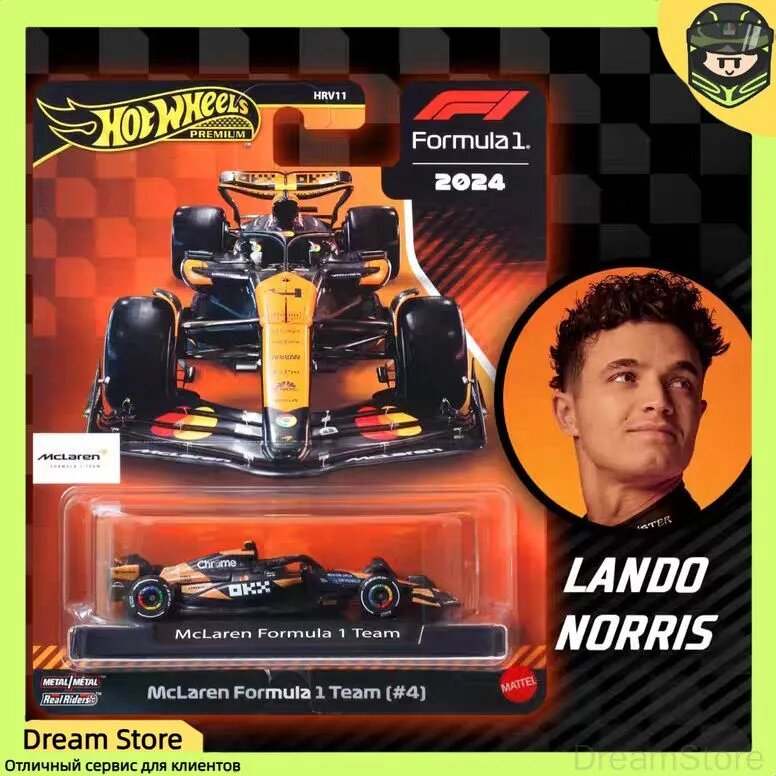 Машинка Mattel 1/64 #McLaren Formula1Team #4 Alloy Car Model Collection Gift