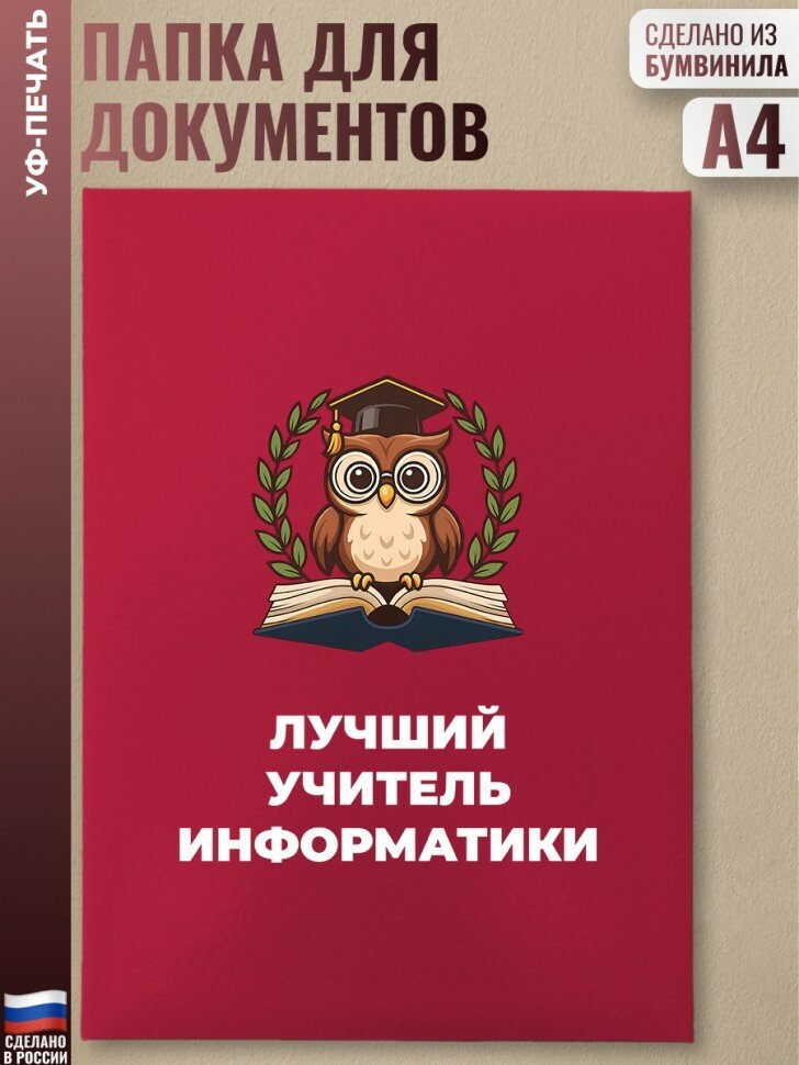 Красная папка "Лучший учитель информатики"