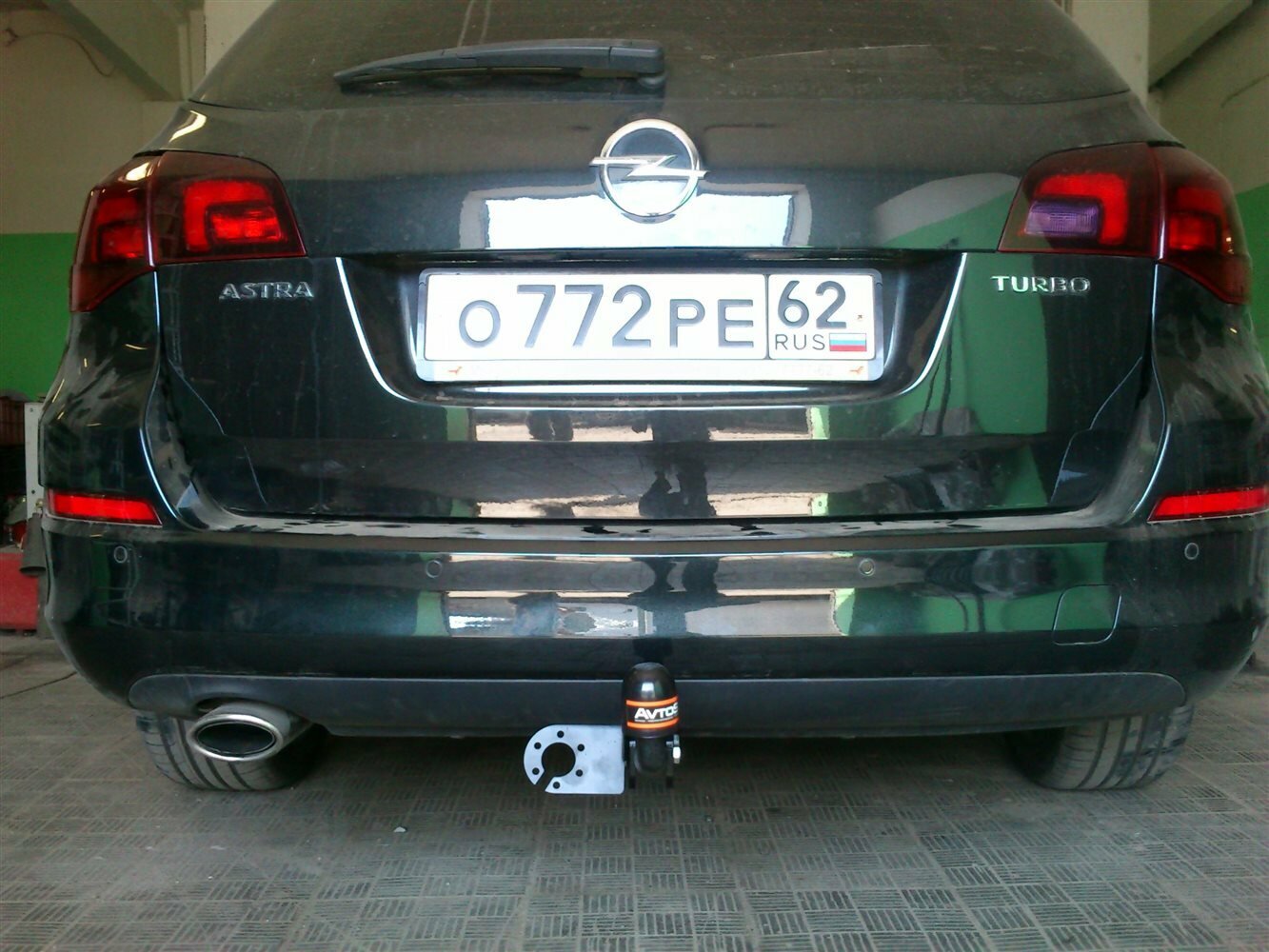 Фаркоп для Opel Astra J универсал 2009г.-по н. в. (без электрики) (паспорт и сертификат) AvtoS. OP06