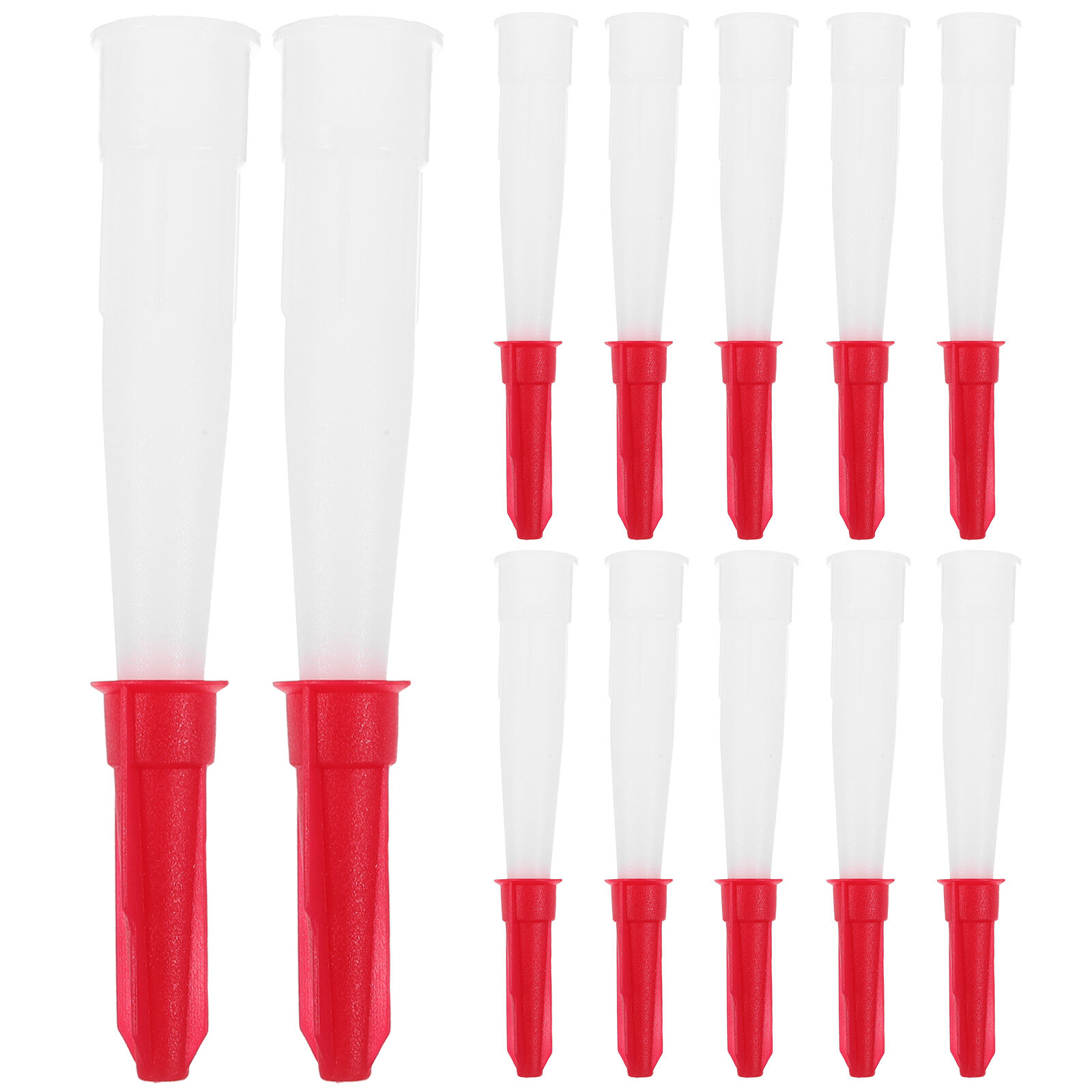 Набор пластиковых насадок и защитных крышек для герметика, разноцветные, для уплотнения швов, 24 комплекта