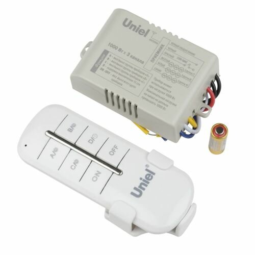 Пульт управления светом Uniel 3 канала*1000Вт UCH-P005-G3-1000W-30M, UL-00003634