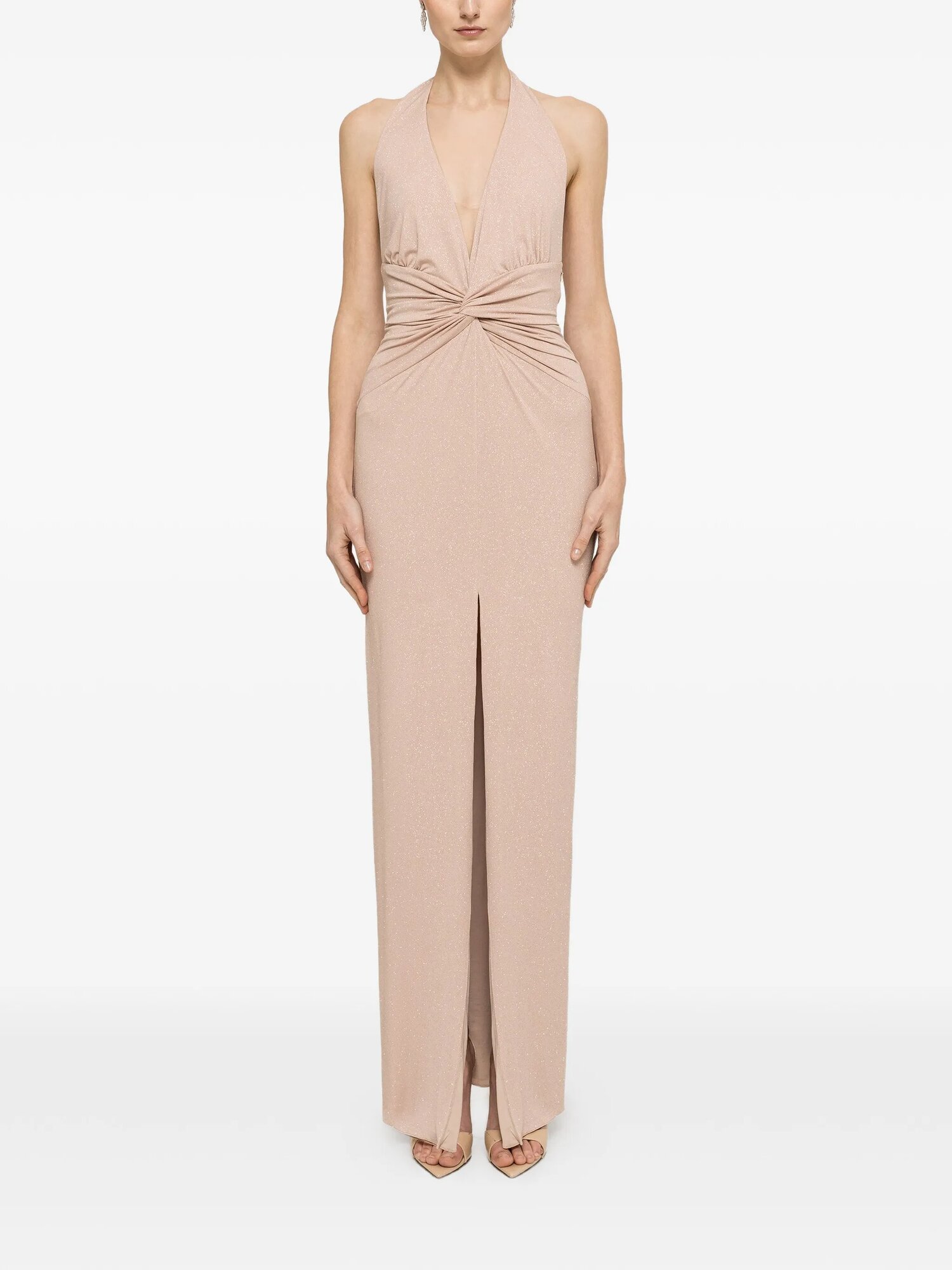 Платье Nissa Backless glitter maxi dress, размер 40