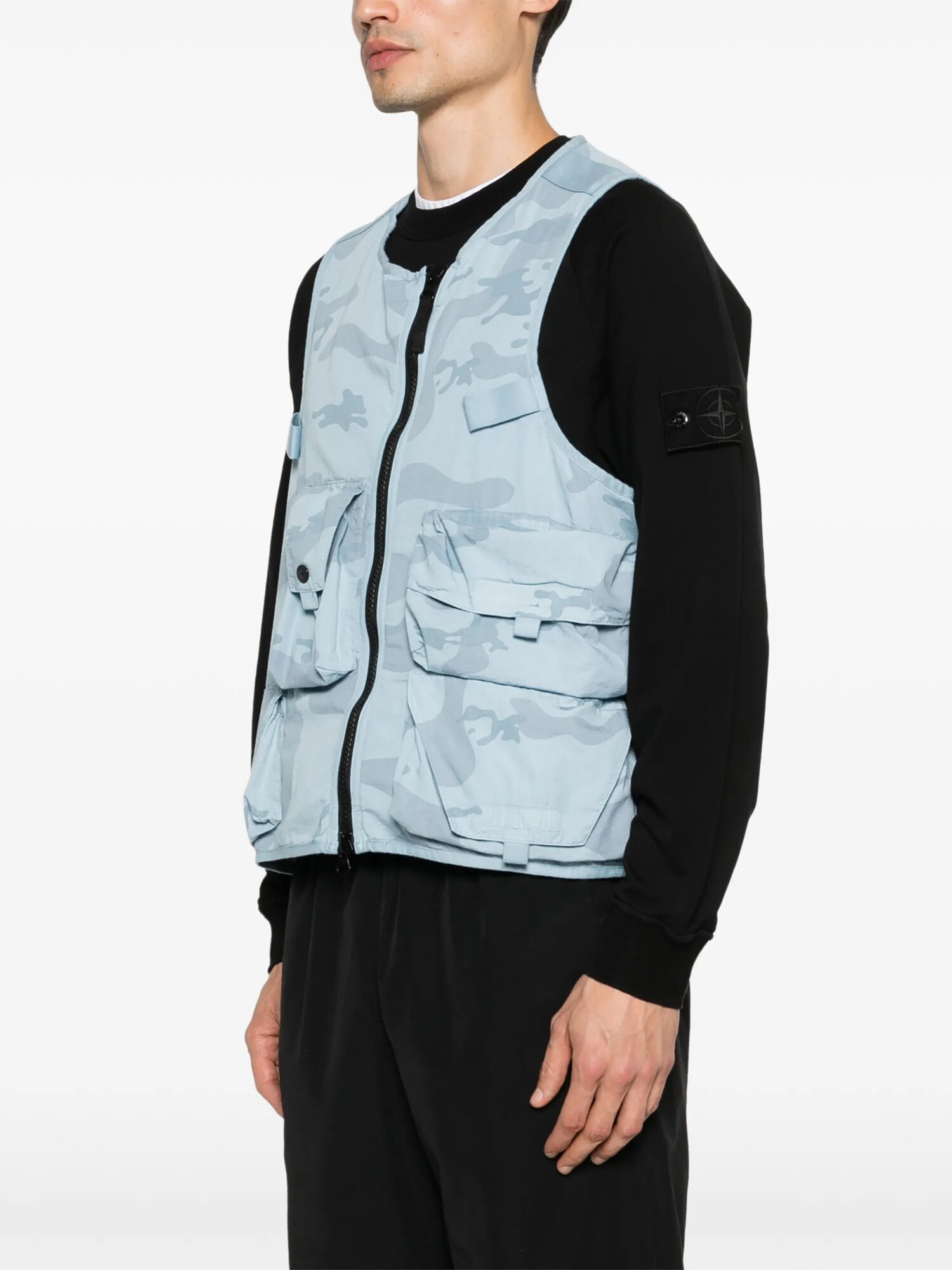 Куртка Stone Island Camo pocket jacket, размер XL, blue — фото 1