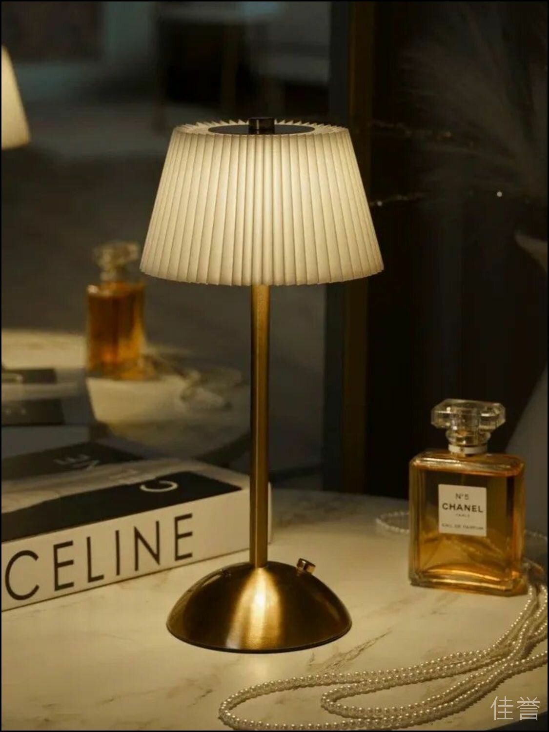 Сенсорный хрустальный ночник с LED подсветкой, беспроводной премиум светильник для прикроватной зоны