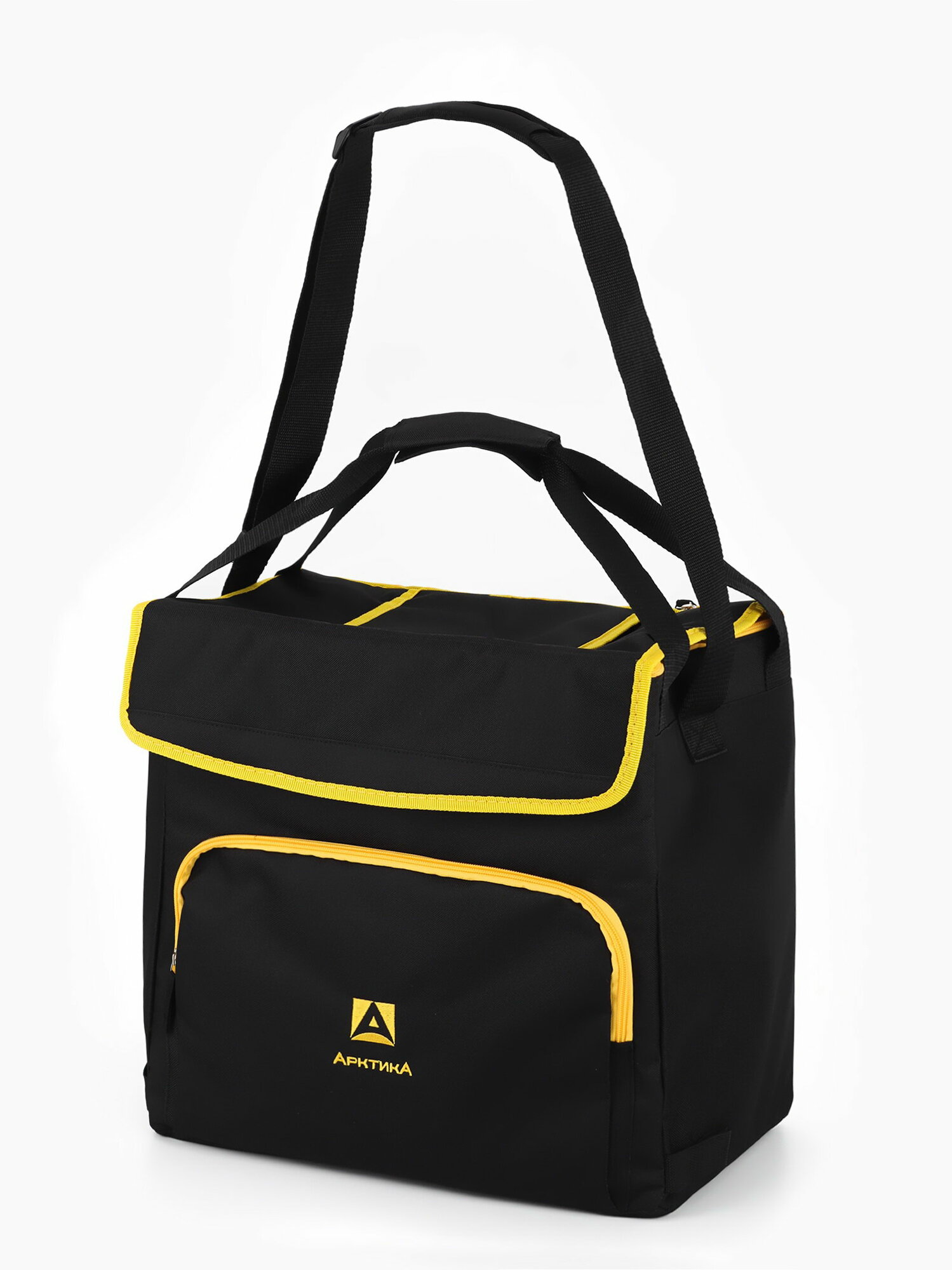 Сумка-холодильник 30 л, с люком, 38х24х38 см, черная, для кого: унисекс