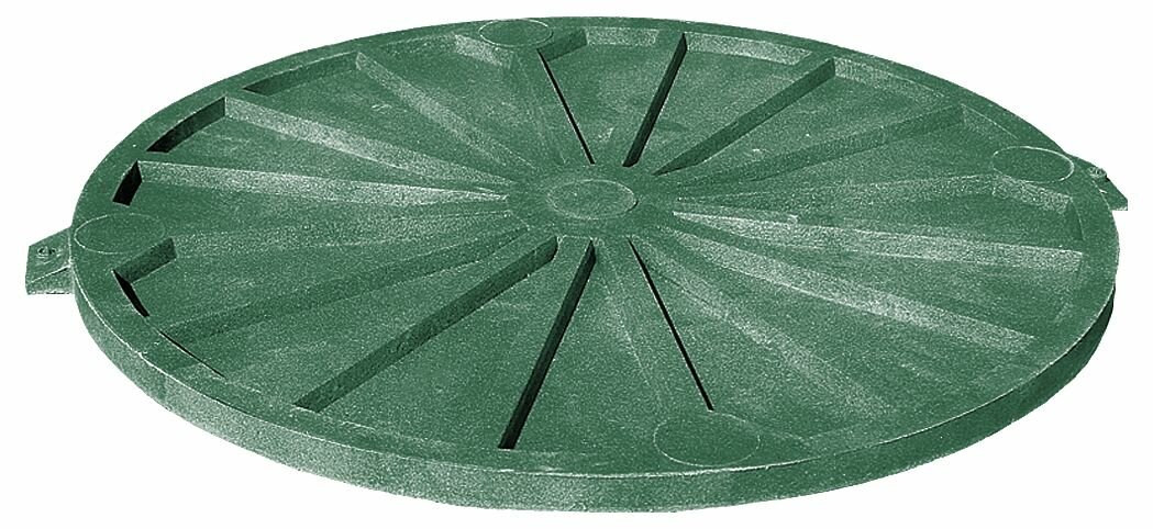 Люк канализационный полимерно-песчаный садовый, 580-600 мм