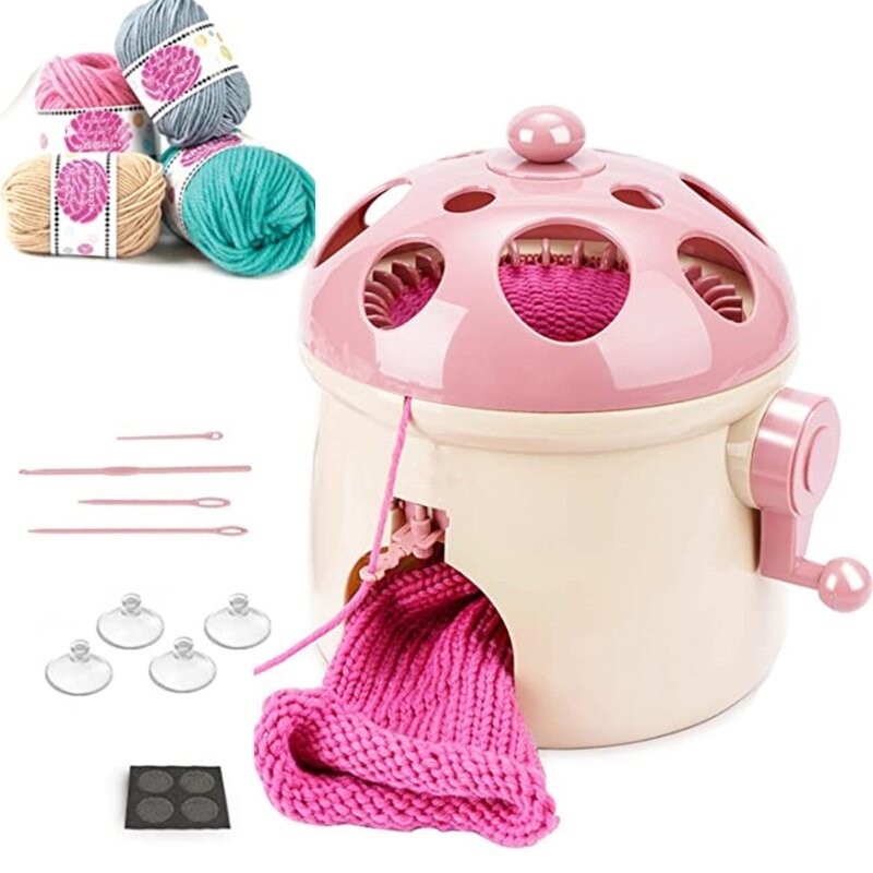 32-Игольная Вязальная Машина Круговая Вязальная Машина с Принадлежностями для Вязания для Начинающих Проект Вязания Крючком