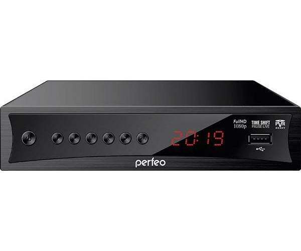 Perfeo DVB-T2/C приставка CONSUL для цифр. TV, Wi-Fi, IPTV, HDMI, 2 USB, DolbyDigital, пульт ДУ