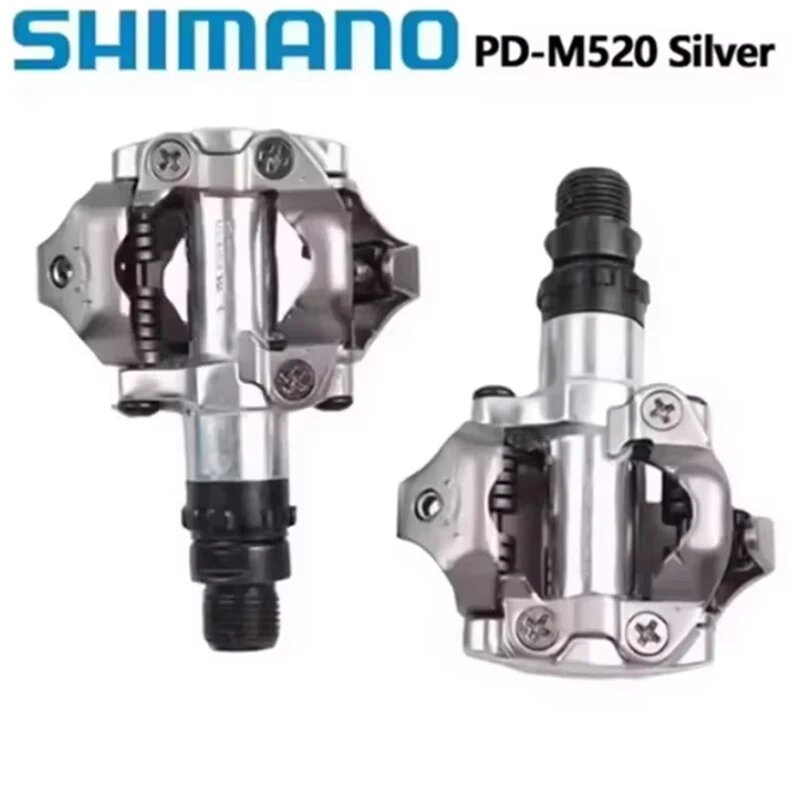 Педали Shimano Deore M6000 M520 SPD черные/серебряные Silver