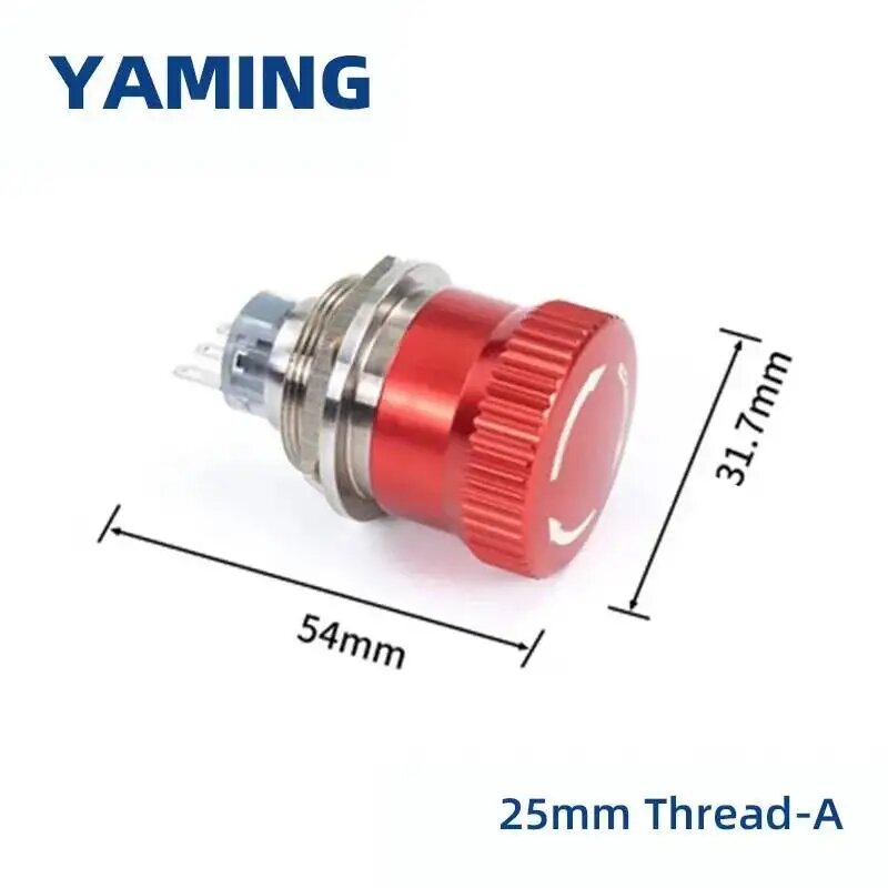 Водонепроницаемый поворотный аварийный выключатель SBLSBR 25mm Thread-A, 1NO1NC -3pins