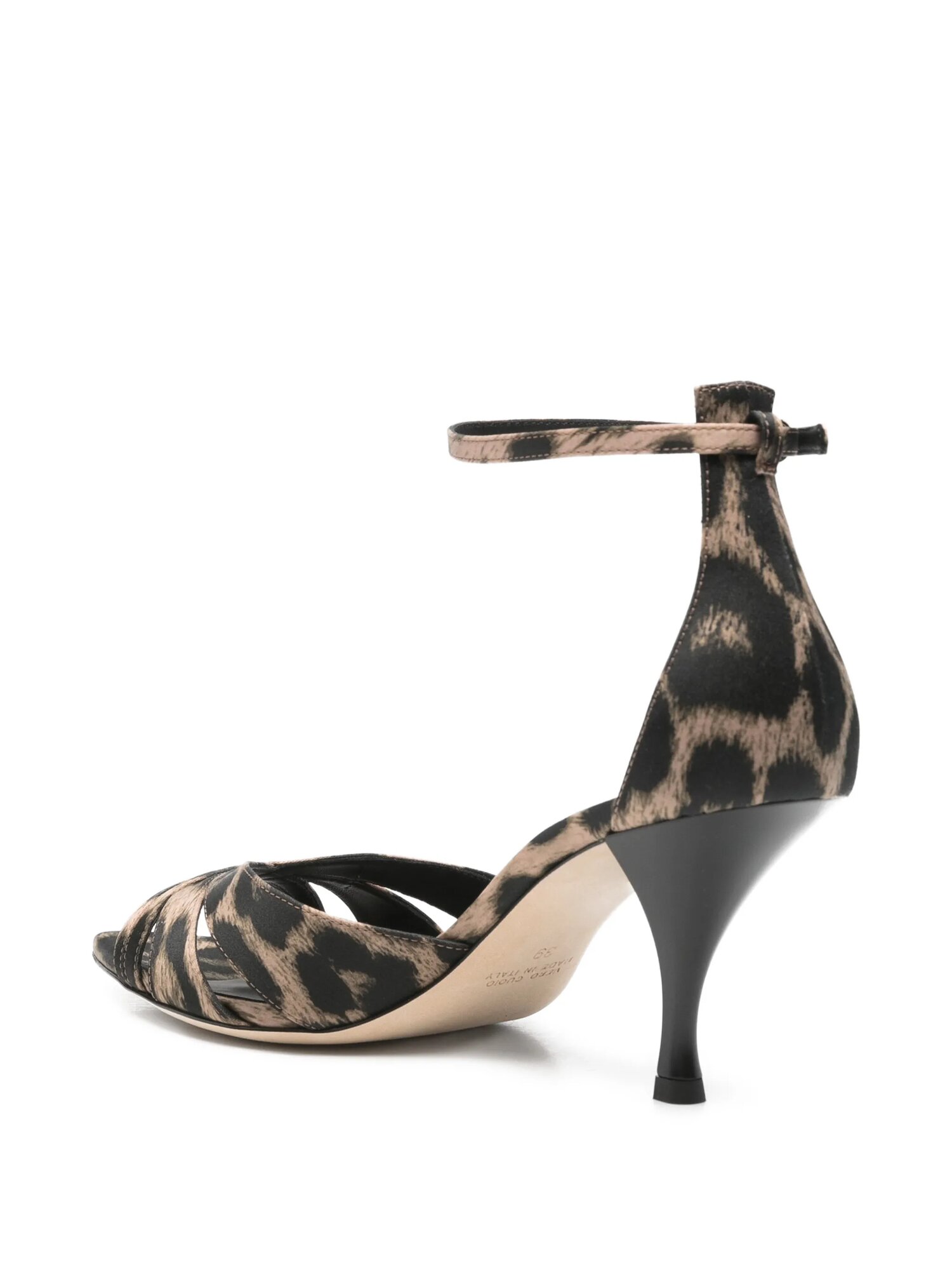 Босоножки Lella Baldi Leopard-print sandals, размер 38 — фото 1