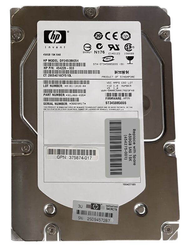Жесткий диск HP 454275-001 450Gb SAS 3,5" HDD