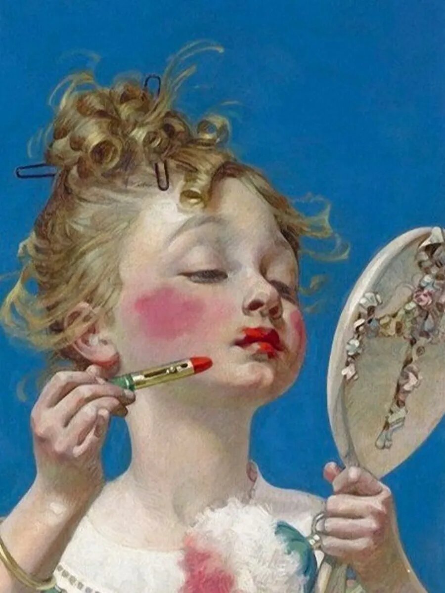 Картина по номерам на холсте Девочка 40*50 см