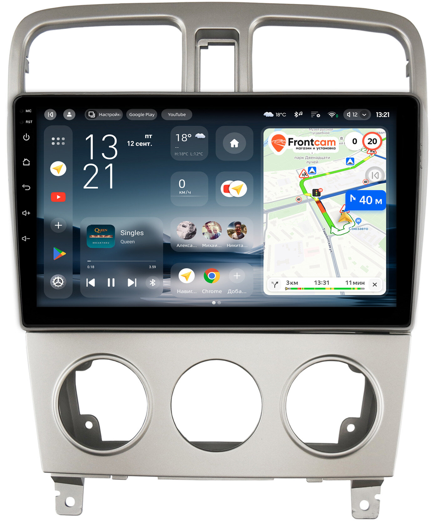 Штатная магнитола Subaru Forester 2 2002-2008 Teyes CC4L 6/64 9" RM-9-524 Android 14 with DTS® Audio (4G-SIM, DSP QLed, AI)