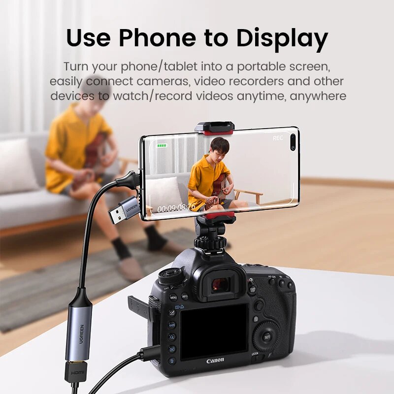 UGREEN HDMI к USB Type C карта захвата видео 4K — фото 1