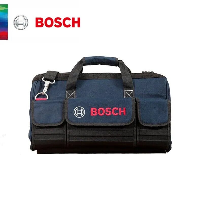 Сумка для инструментов Bosch T-Bag M, синяя, 48x30x28 см, полиэстер, для электроинструмента — фото 1