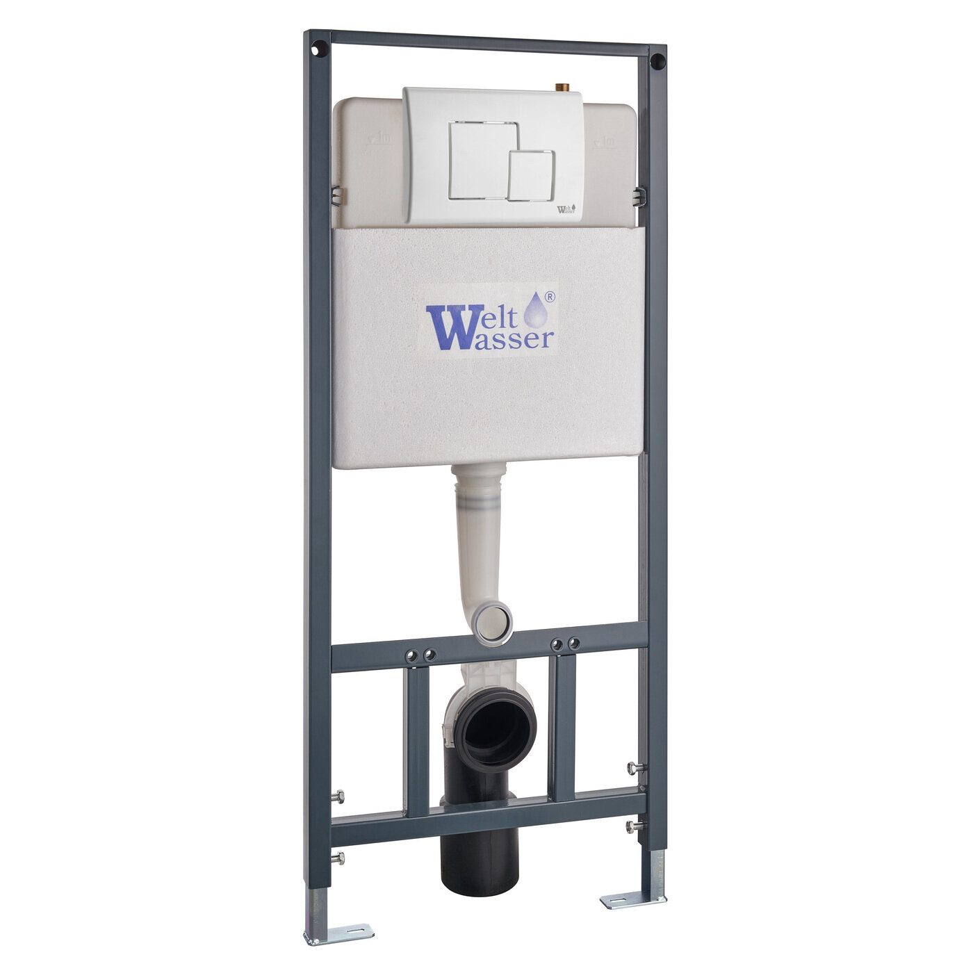 Инсталляция для унитаза WeltWasser Marberg 507 SE WT 10000011215 с белой кнопкой