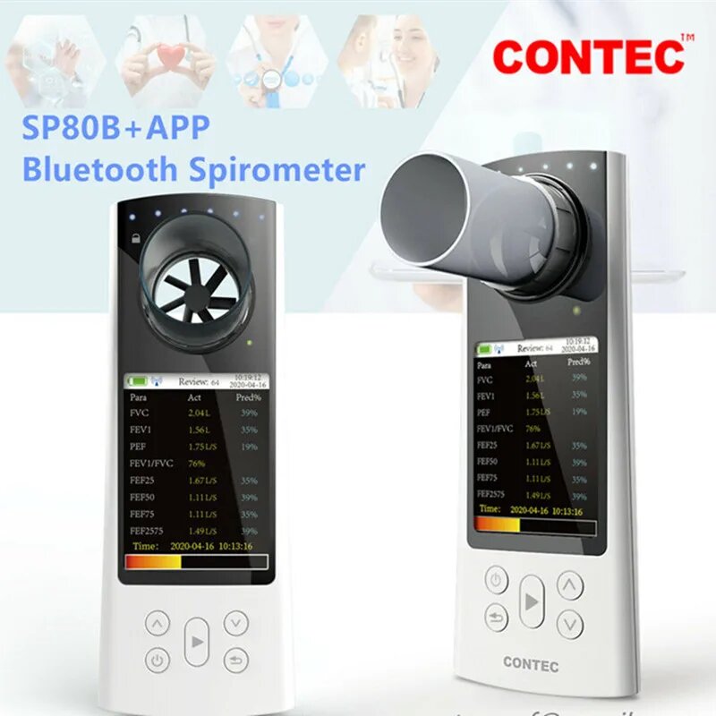CONTEC цифровой Bluetooth спирометр SP80B — фото 1