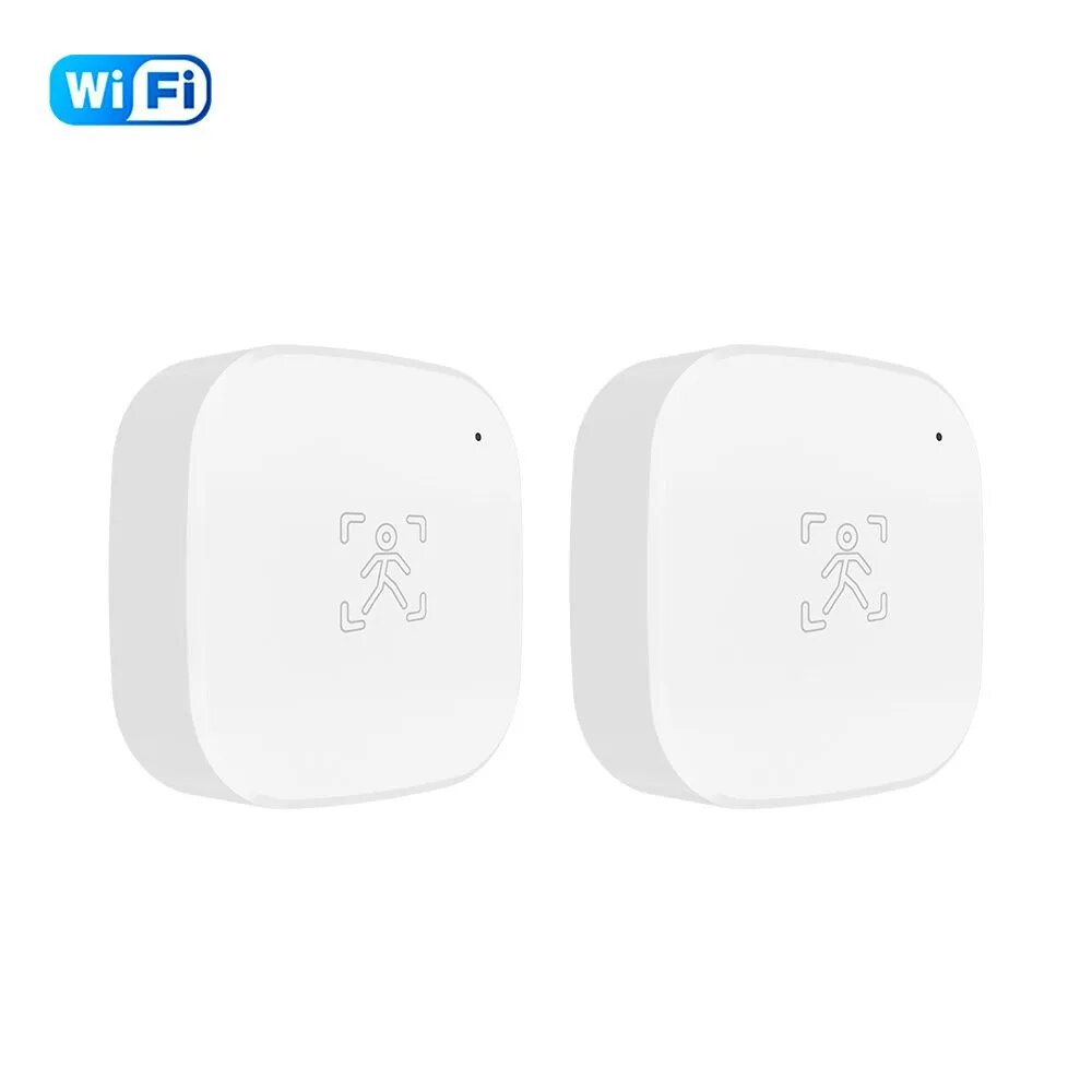 Tuya WiFi Датчик присутствия человека,2 шт, низкое энергопотребление, интеллектуальный датчик PIR, радарный детектор движения, поддержка Alexa Google Assistant smart home