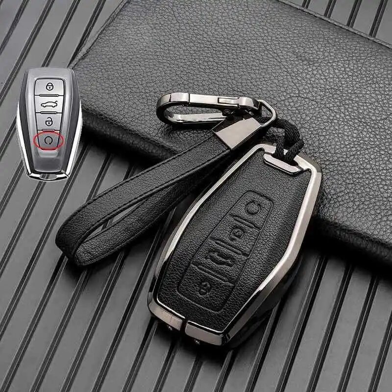 Чехол для ключа Geely Coolray, Monjaro, grey black