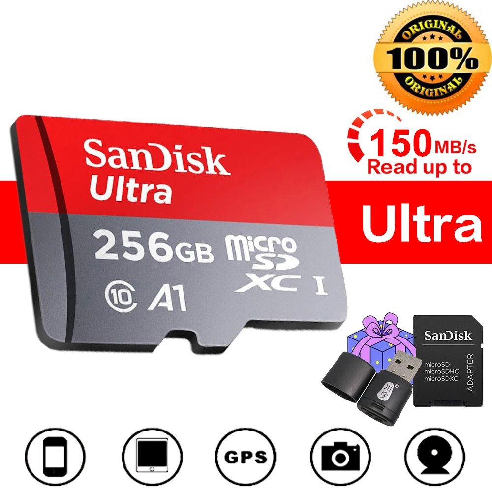 SanDisk Ultra 256GB microSDXC A1 карта памяти
