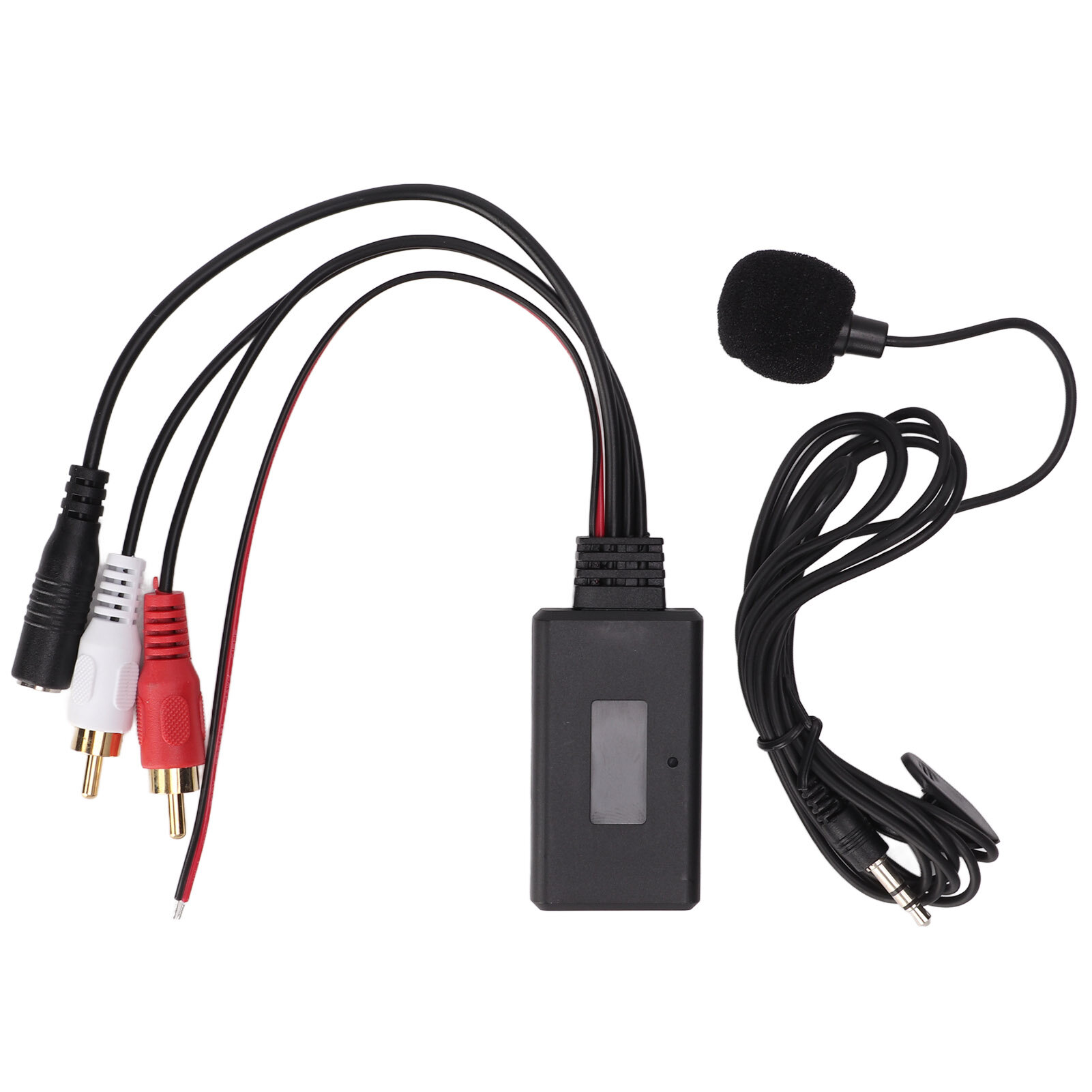Автомобильный модуль Bluetooth 5.0 AUX с микрофоном для громкой связи, ABS, износостойкий, устойчивый к старению, для Pioneer, 2RCA