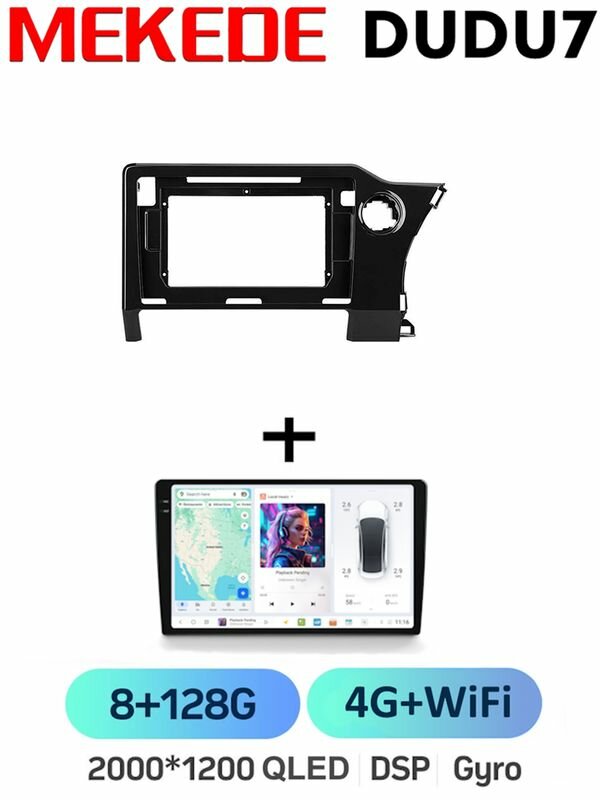 Магнитола Mekede 10" DUDU7 8/128 Gb для Toyota Noah 4 R90 Right hand drive 2022-2023 carpay Android
