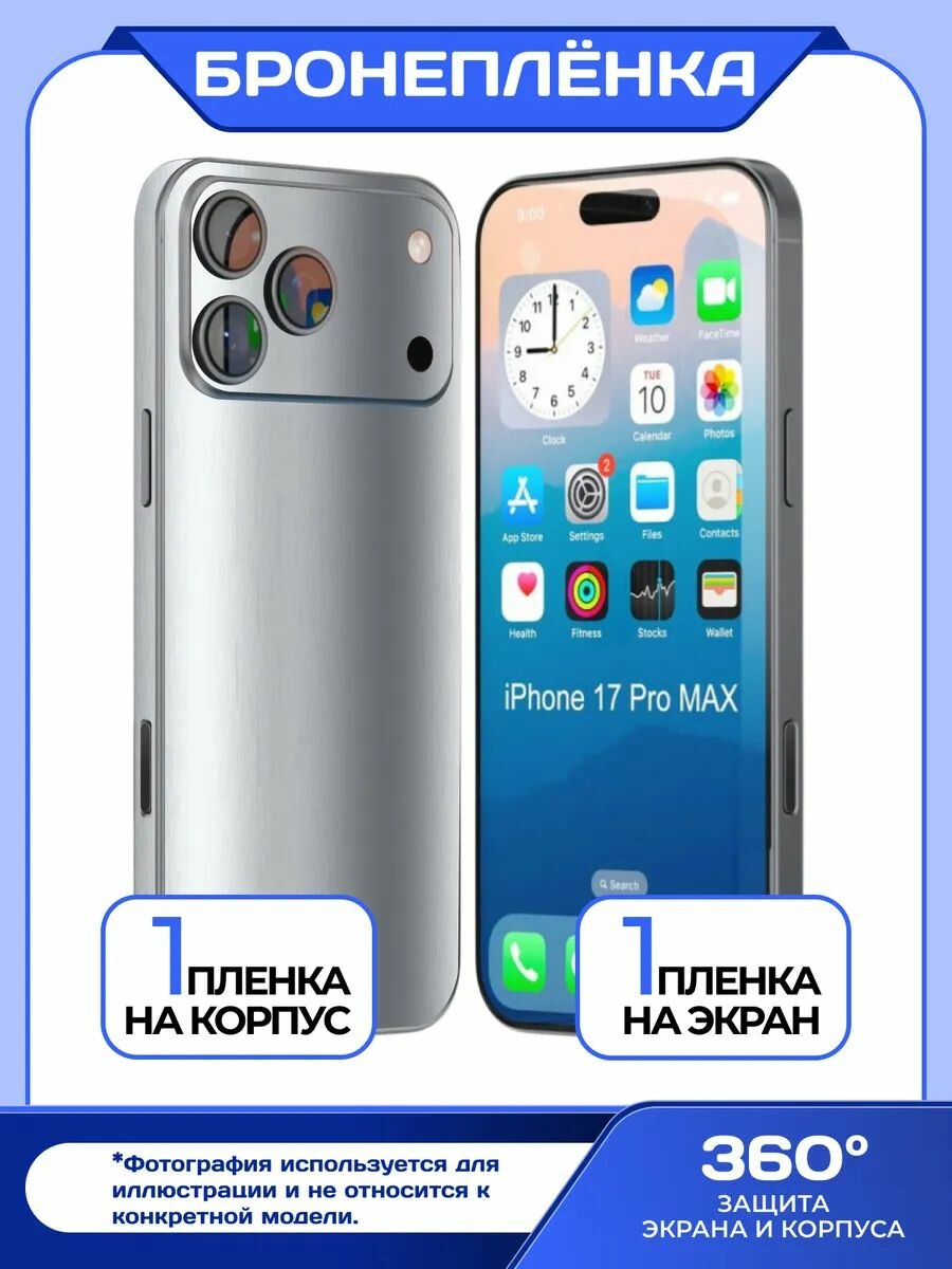 Пленка на экран и корпус для iPhone 17 Pro
